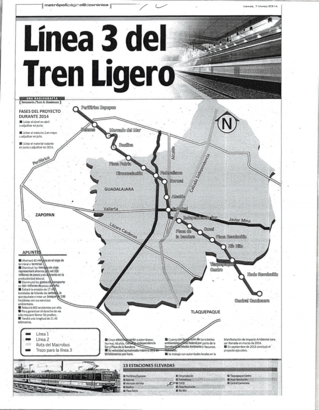 Estación CUCEI: Horarios, mapa y rutas de la Línea 3